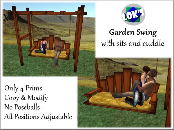 Second Life Marketplace Loks Garden Swing